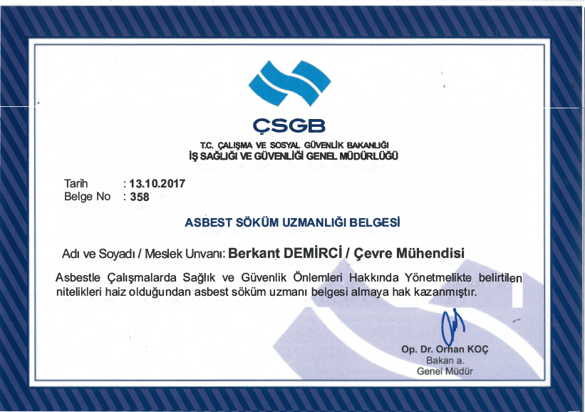 Belgeler | Keleş Çevre